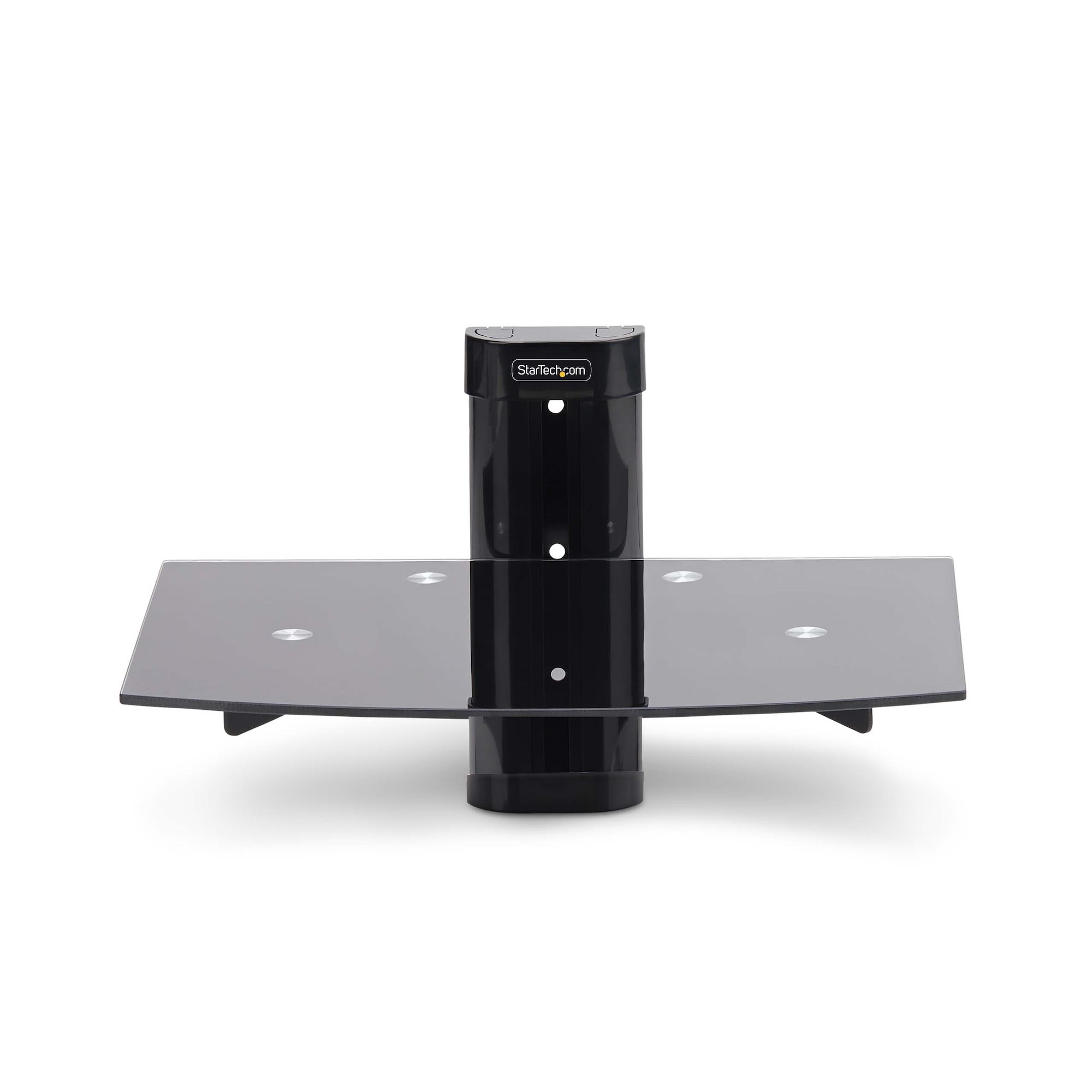 Floating Wall Mounted AV Shelf Adjustable Height Shelf For Under TV Organize A V Equipment On Blac