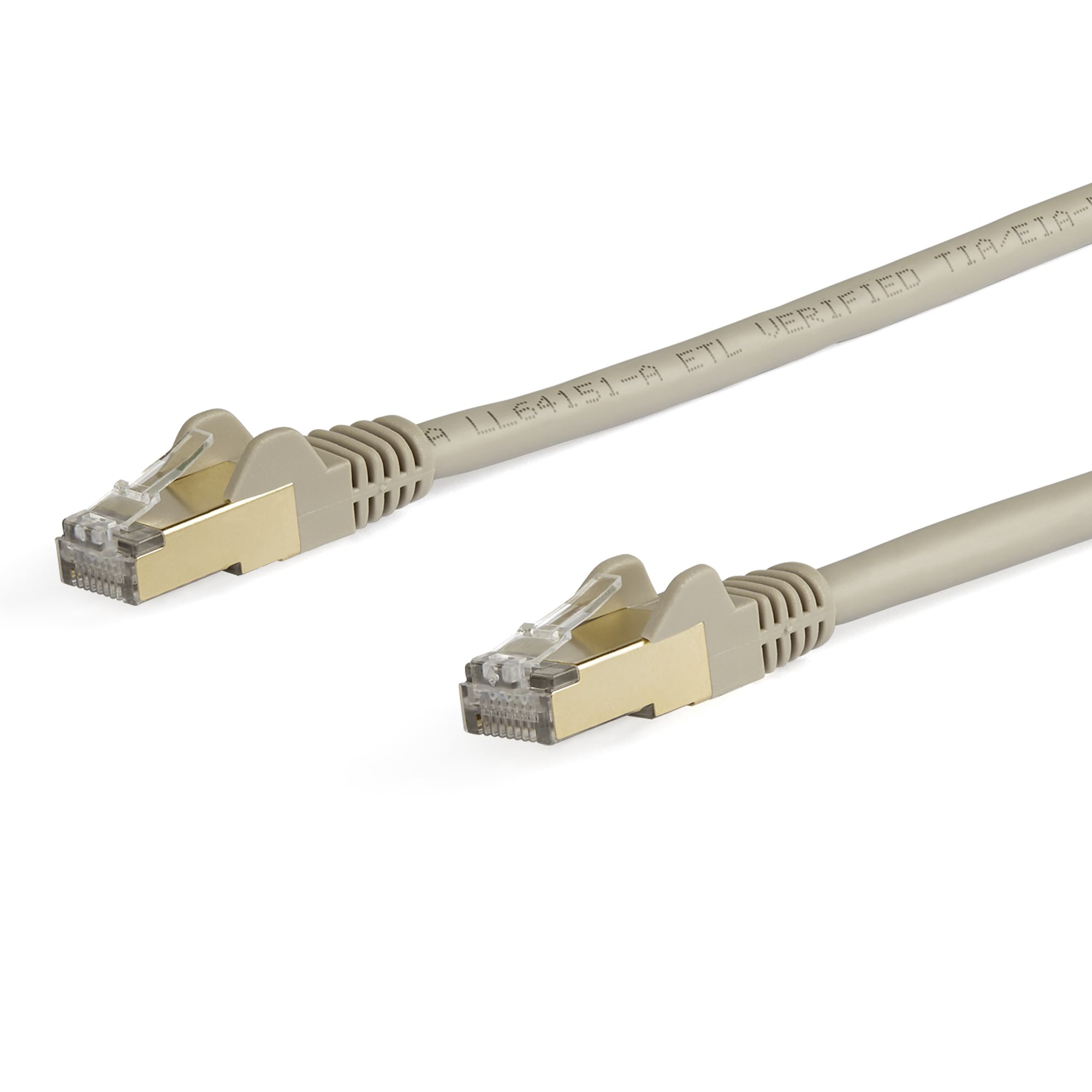 Câble RJ45 Cat6 de 5 m - STP - Gris (6ASPAT5MGR) - Câbles Cat 6a | France