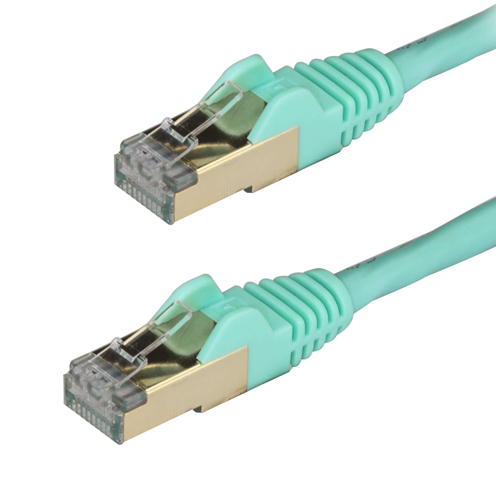 0.50 m CAT6a Ethernet Cable - STP Aqua (6ASPAT50CMAQ) - Cat 6a Cables ...