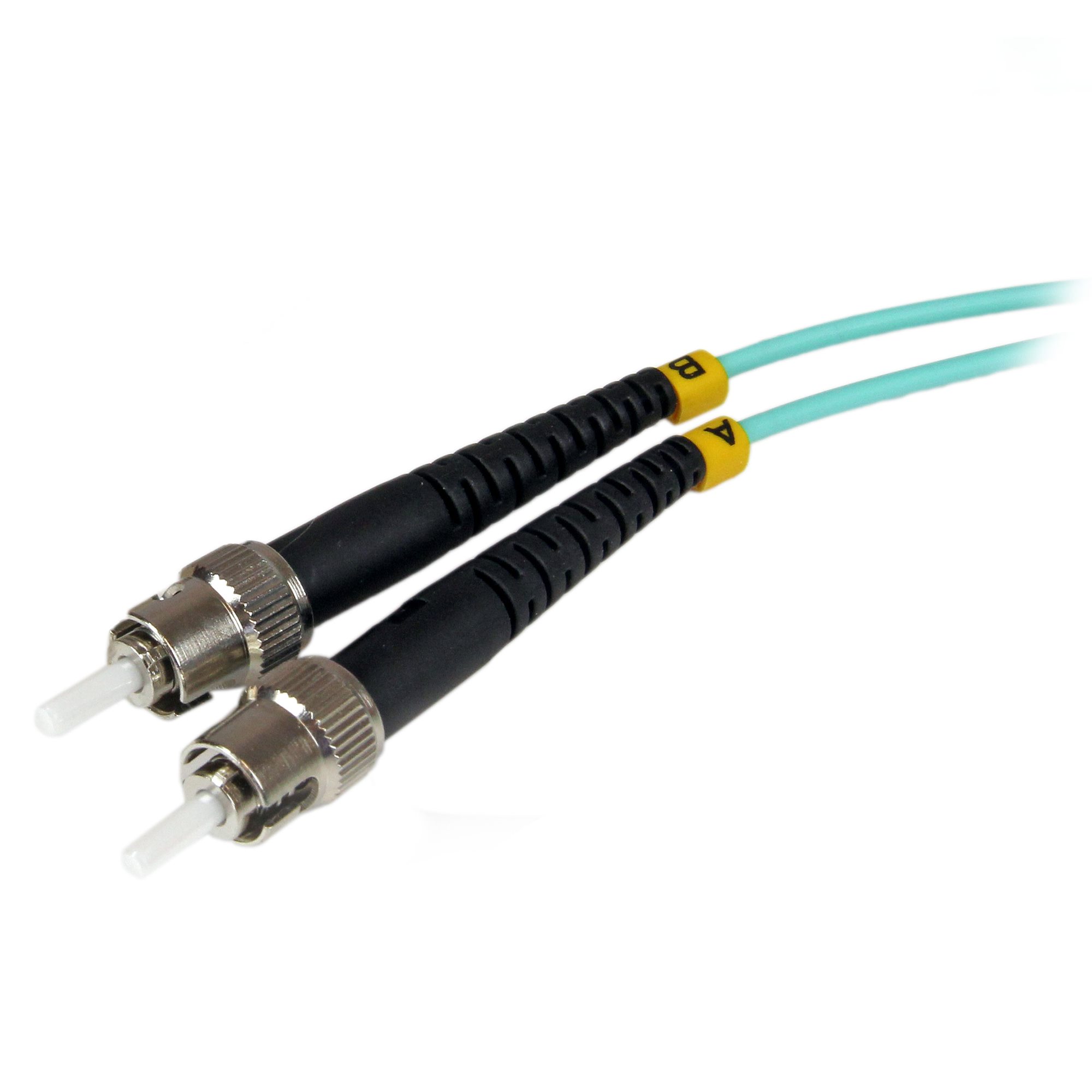 10m 10Gb Aqua SC/ST MM Fiber Cable - Fiber Optic Cables & Adapters | Canada