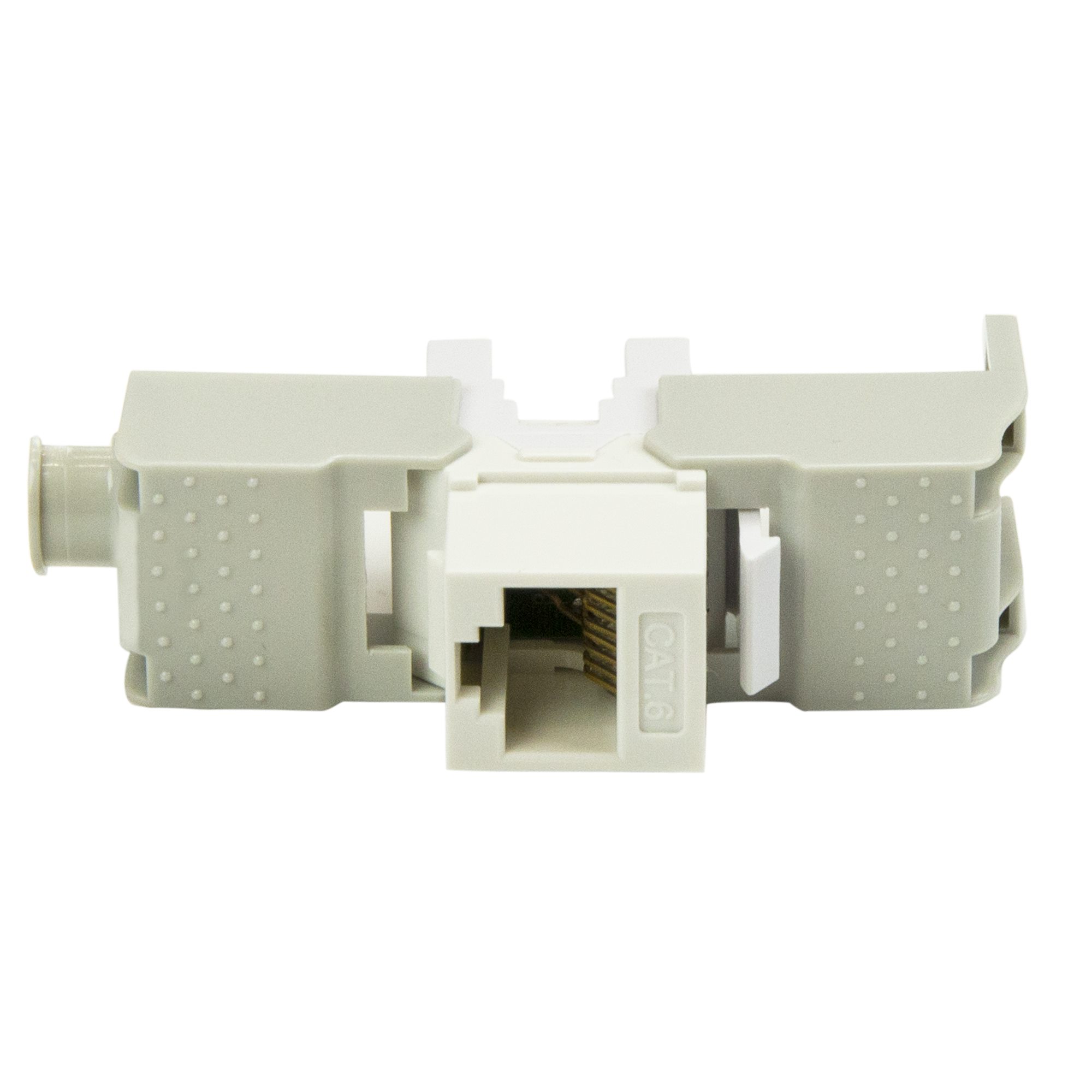 Cat 6 Keystone Jack White - Tool-Less - Network Wall Jacks & Outlets