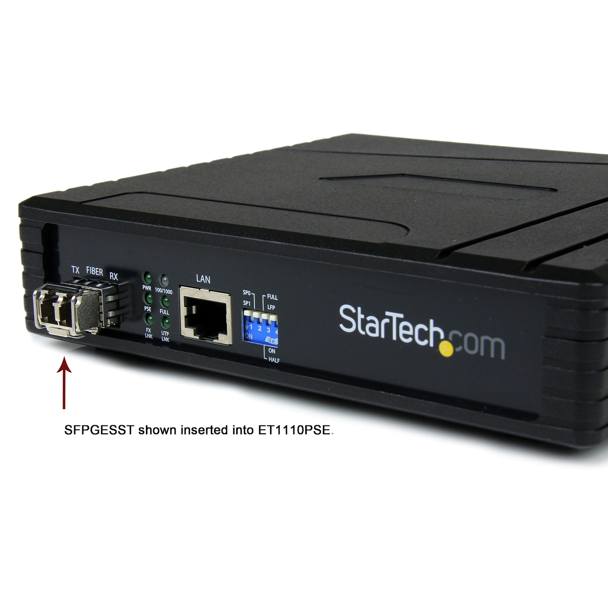 Gigabit PoE Fiber Media Converter - SFP - Fiber Media Converters