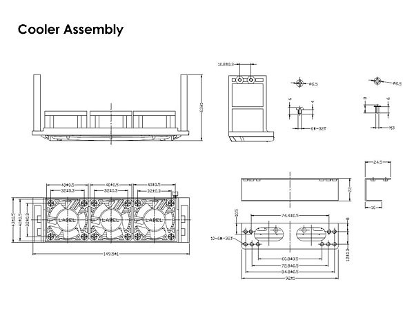 3.5' HDD Bracket Kit for 5.25' Front Bay - Computer Fans & Coolers