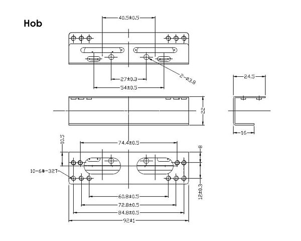 3.5' HDD Bracket Kit for 5.25' Front Bay - Computer Fans & Coolers