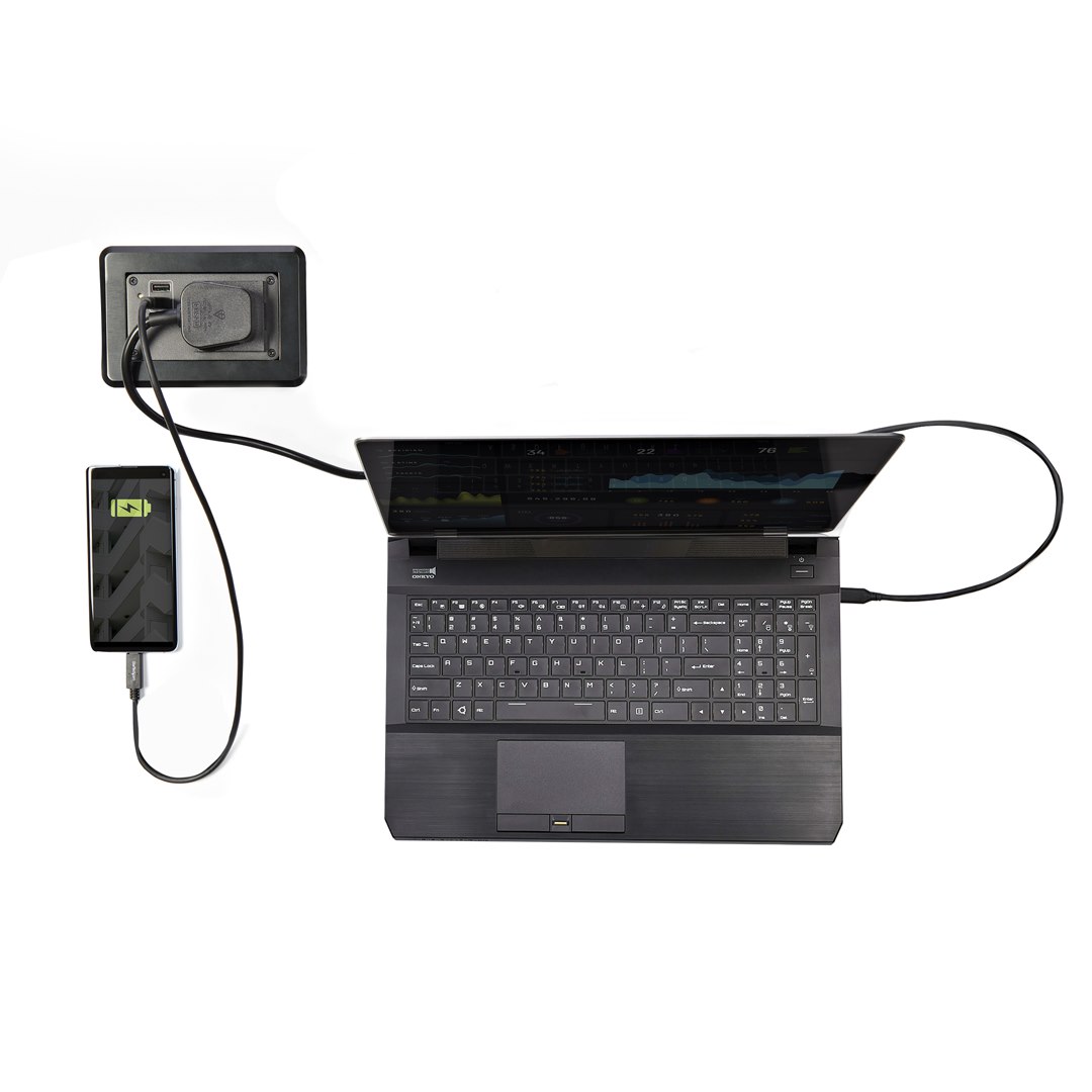 Conference Table Office Connectivity Box 15W Wireless Power Hub - 8-in ...