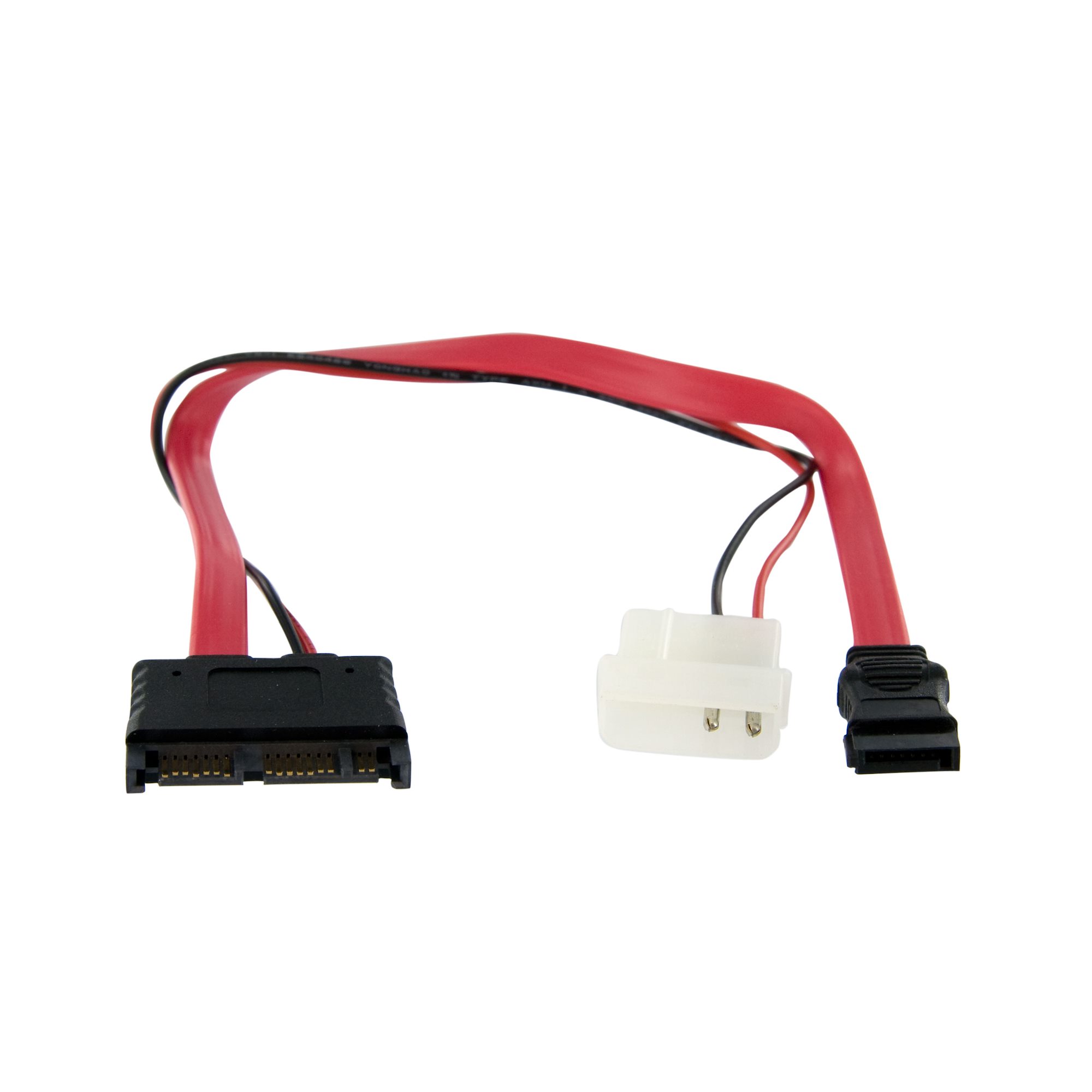 12' Micro SATA to SATA & LP4 Power Cable - Micro SATA Cables