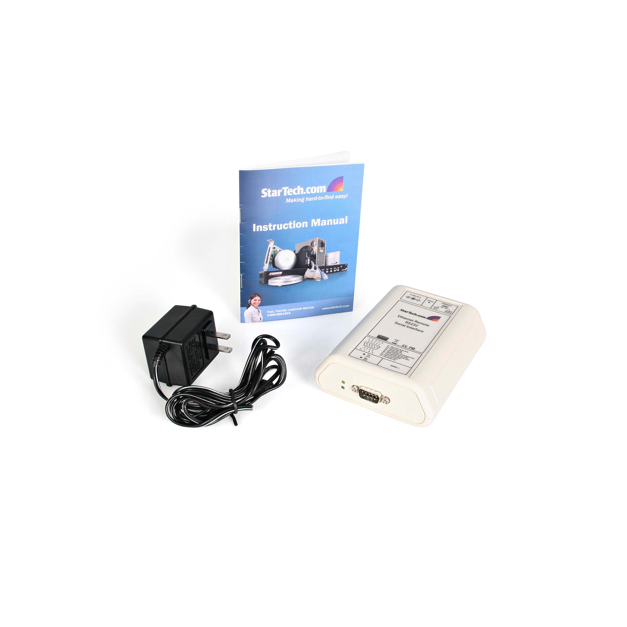 1 Port Serial Ethernet Device Server - Serial Over IP Cat5/6 Extenders ...