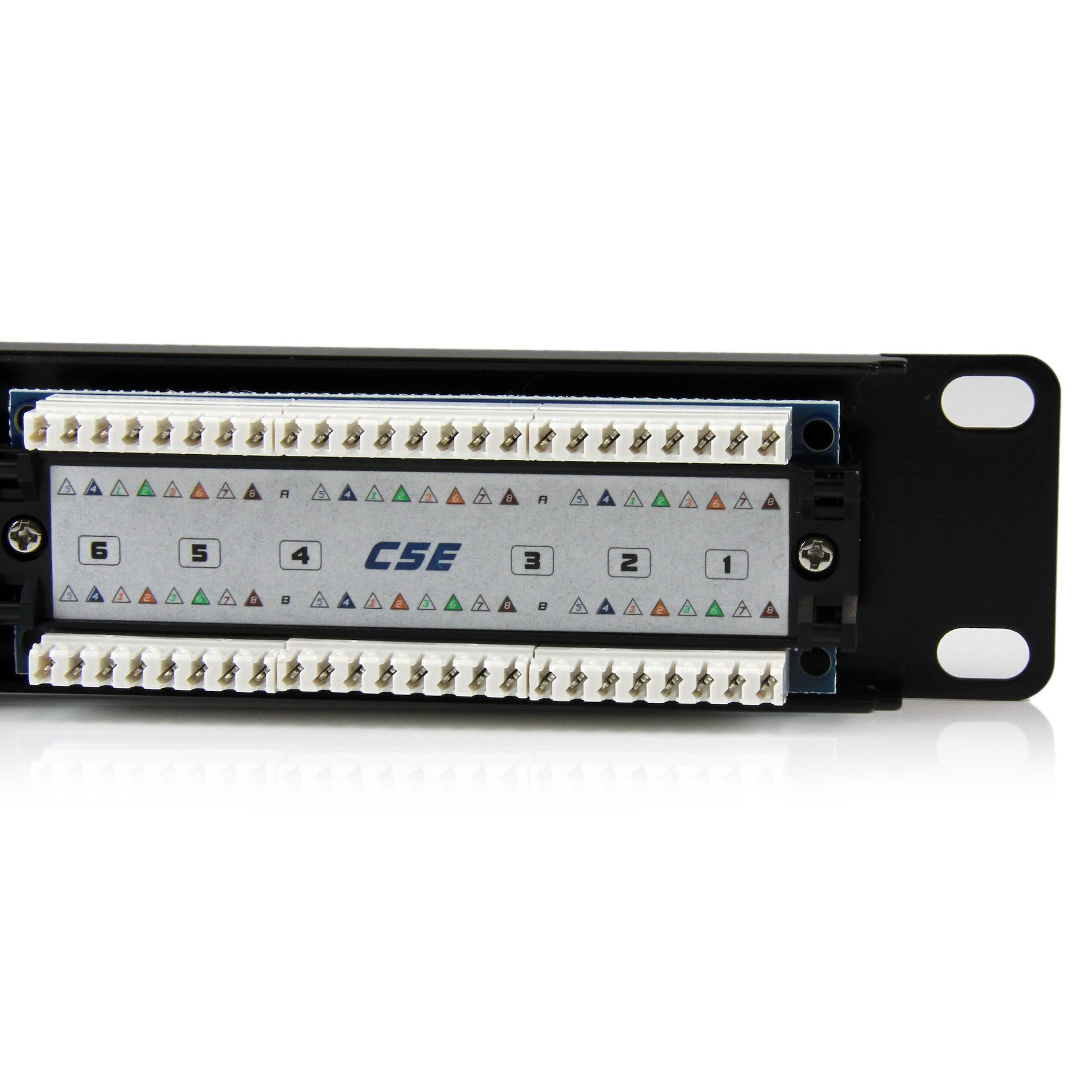 Panel de Parcheo 1U 24 Puertos Cat5e 110 - Paneles de Conexión y Placas ...