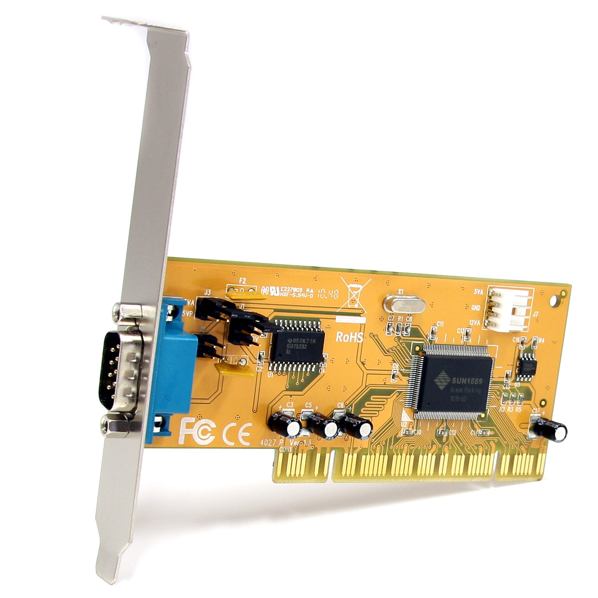 1 Port PCI Powered Serial Adapter Card - Serial Cards & Adapters