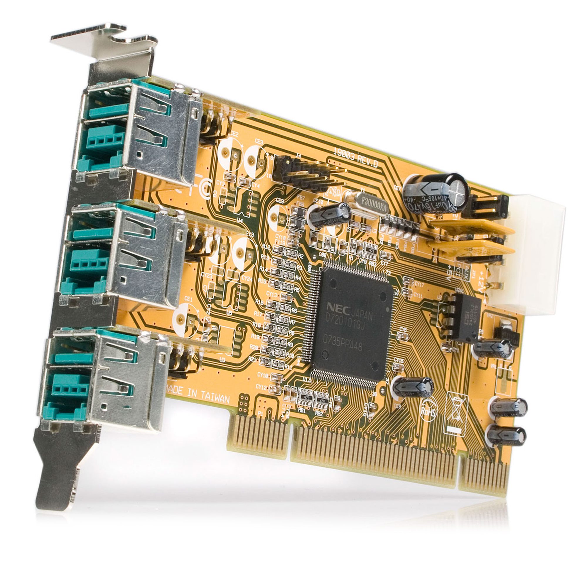 3 Port LP PCI PoweredUSB Adapter Card - Powered USB Cards & Adapters