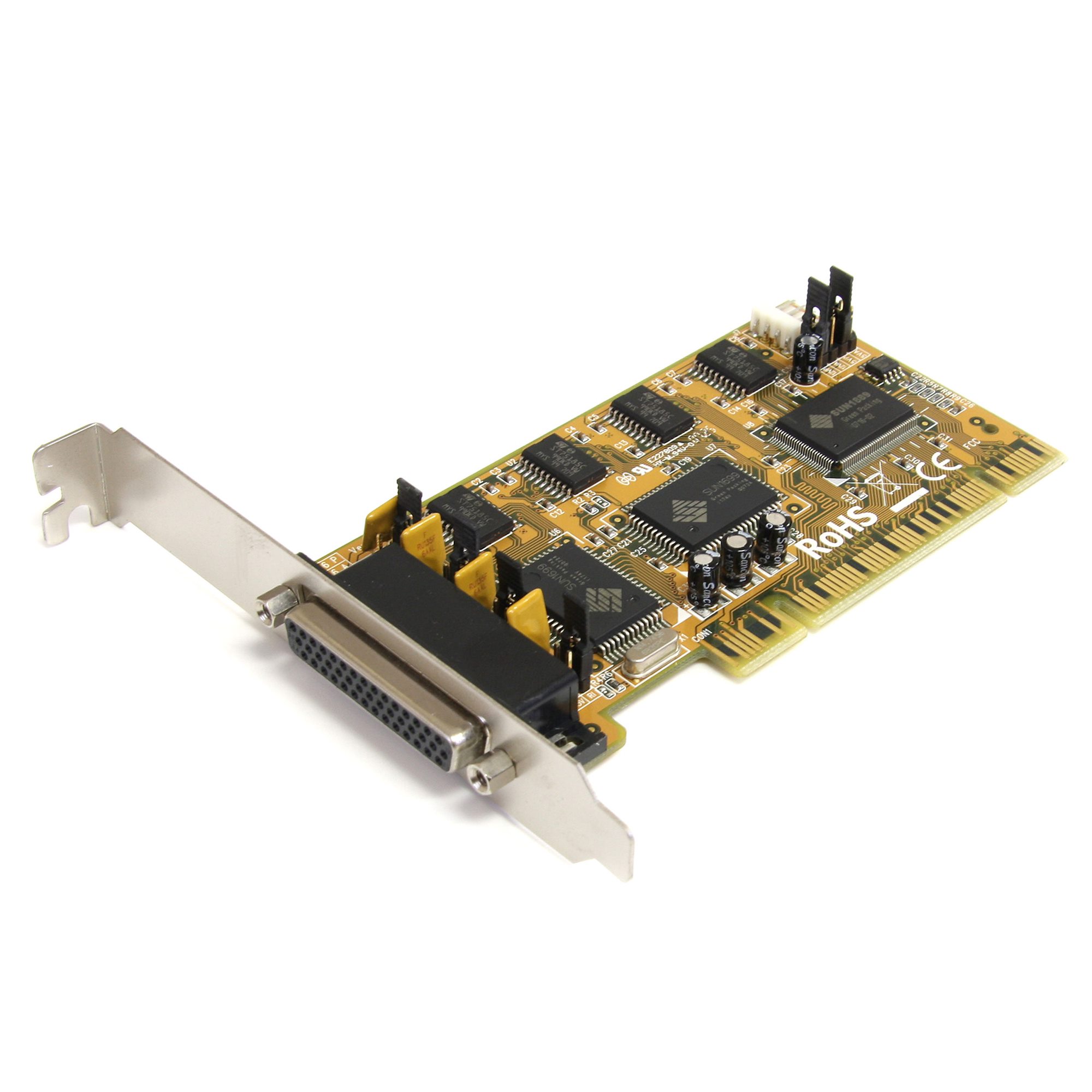 4 Port PCI Powered Serial Adapter Card - Serial Cards & Adapters