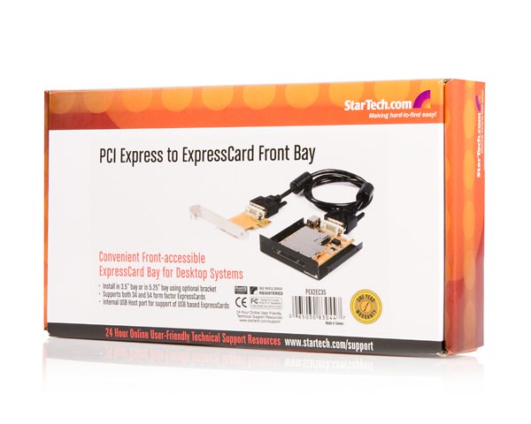 PCIe to ExpressCard Adapter - Front Bay - Slot Conversion & Slot Extension