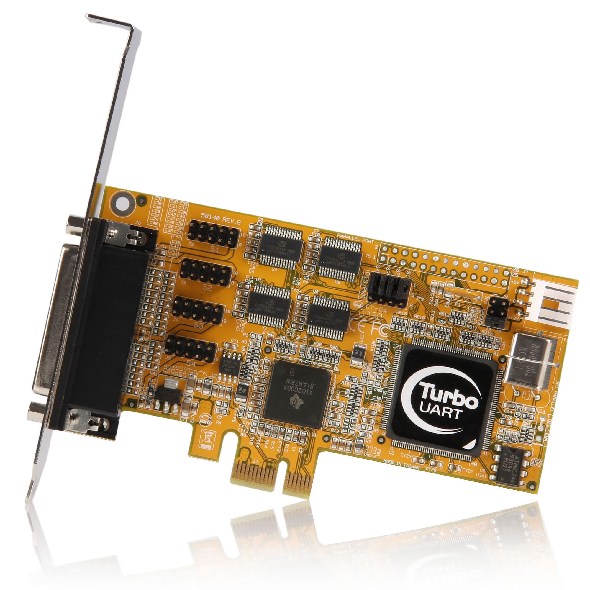 4 Port PCI Express Serial Adapter Card - Serial Cards & Adapters