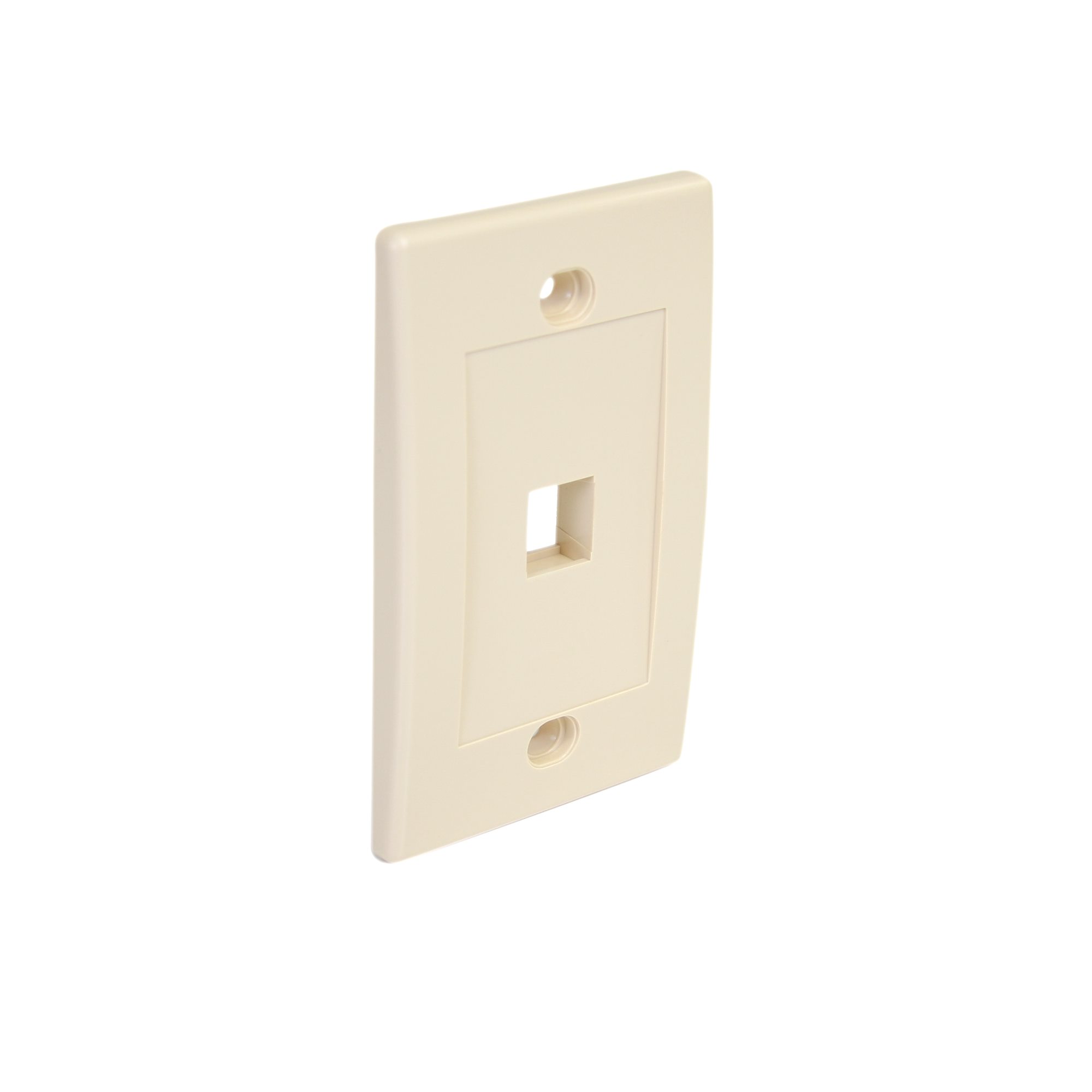 Single Outlet RJ45 Universal Wall Plate - Patch Panels & Wallplates