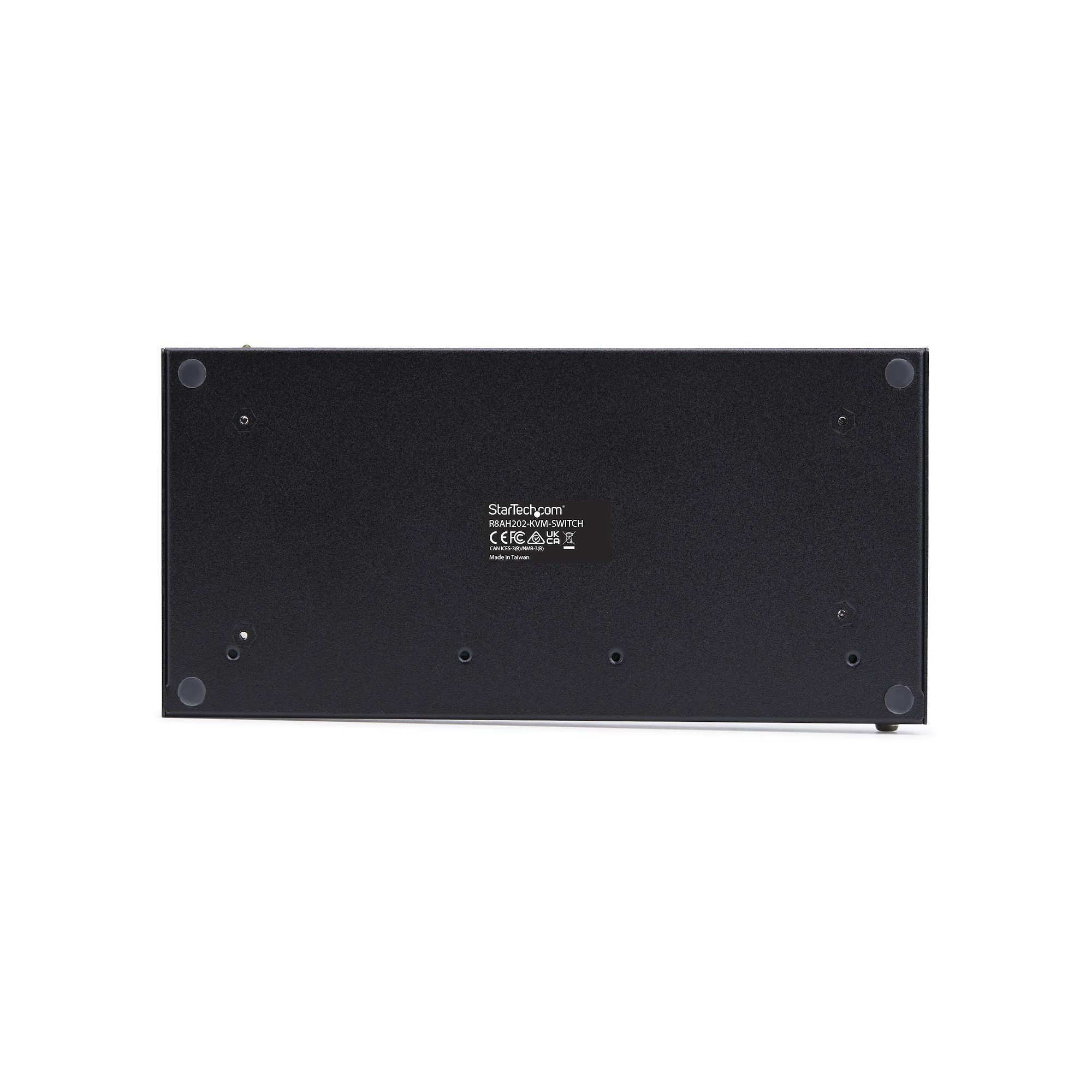 8 Port HDMI KVM Switch - 4K@30Hz Rack Mount, Includes 8 Cables, IR ...