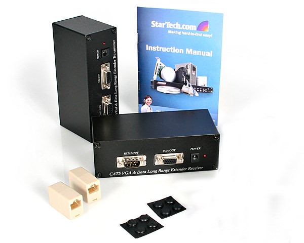 VGA over Cat 5 Video Extender with RS232 - VGA Extenders | United Kingdom