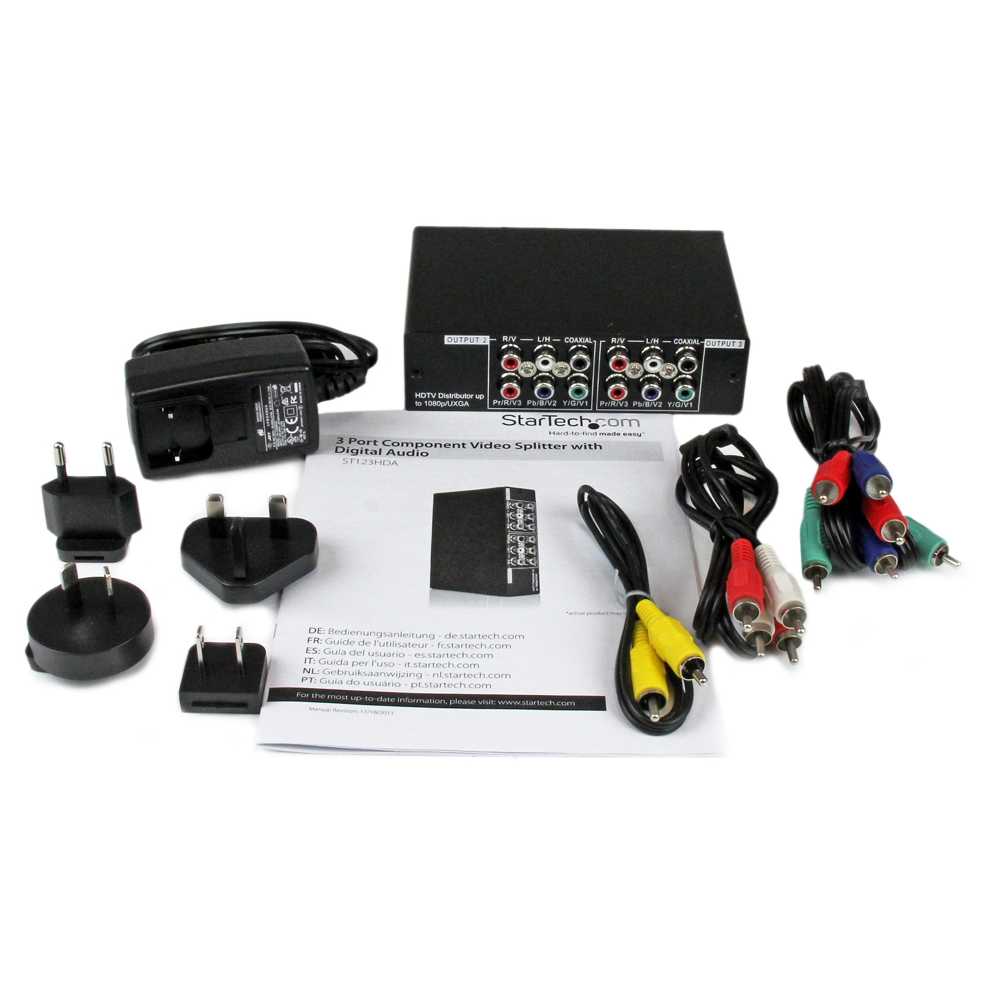 3 Port Component Video Splitter - Legacy A/V Splitters