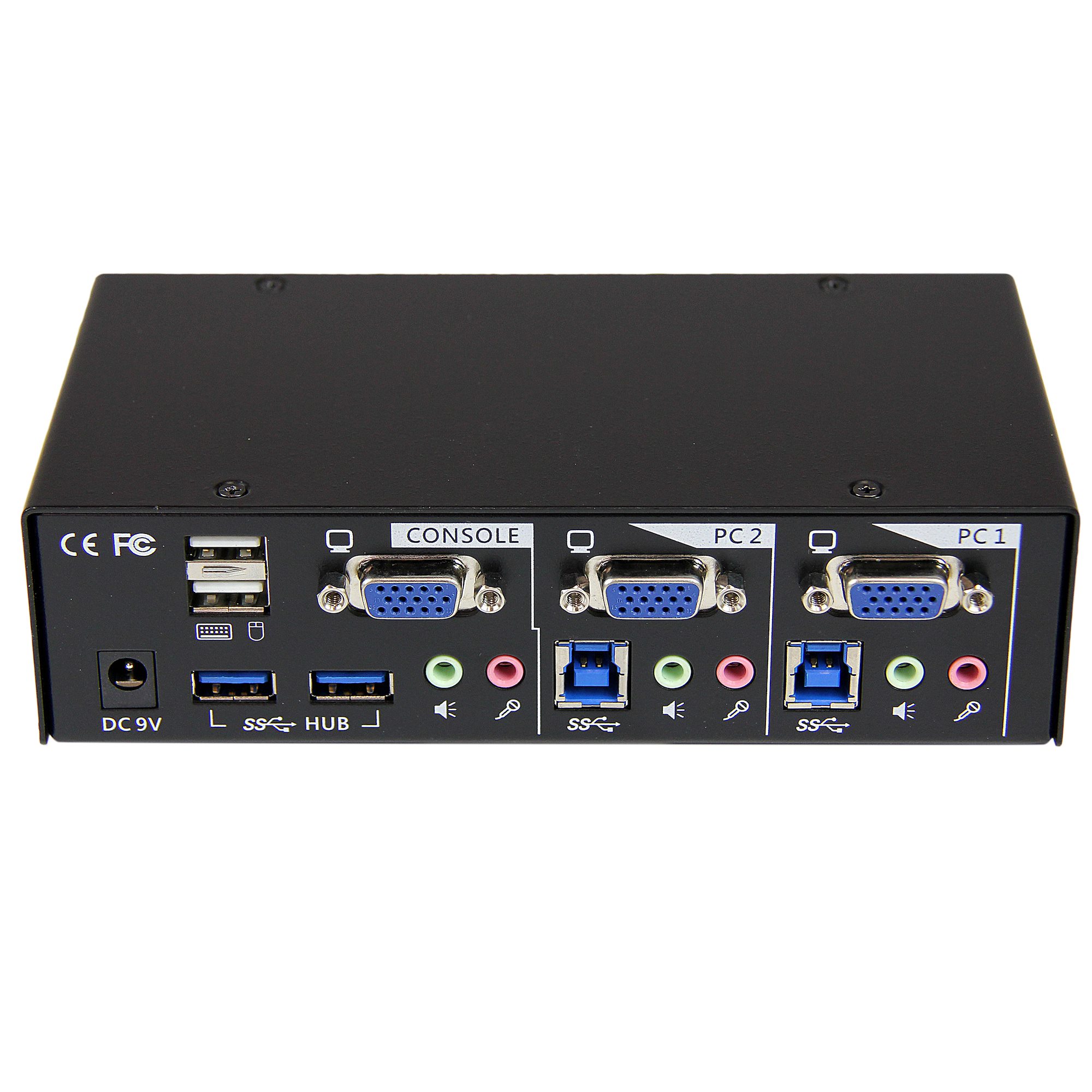 2 Port USB 3 VGA KVM Switch Audio Cables - KVM Switches | Netherlands