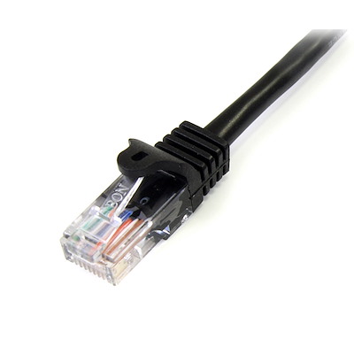 10m Black Snagless Cat5e Patch Cable (45PAT10MBK) - Cat 5e Cables | Mexico
