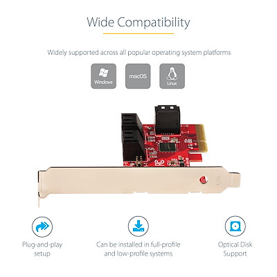 SATA PCIe Card/Controller Card, 6 Ports - SATA Controller Cards | Germany