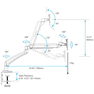 Sit-Stand Converter, Articulating Arm - Sit-Stand Workstations ...