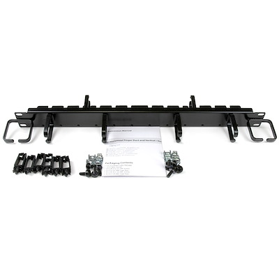 1U 19' Horizontal Cable Management Panel - Rack Cable Management ...