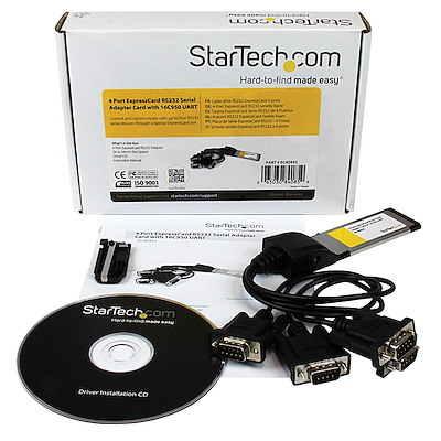 4 Port ExpressCard Serial Adapter Card - Serial Cards & Adapters | Belgium