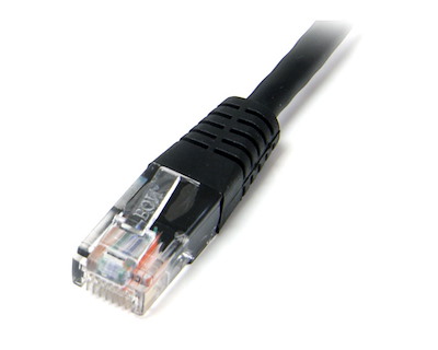 15m Cat5e Black Molded Cat5e Patch Cable (M45PAT15MBK) - Cat 5e Cables ...