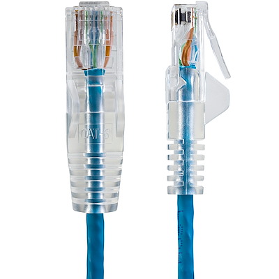 Cable - Blue Slim CAT6 Patch Cord 0.5m - Slim Cat 6 Cables | Europe
