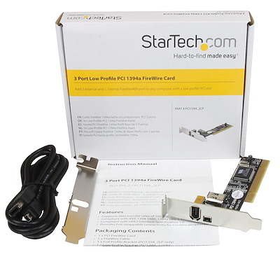 3 Port PCI LP 1394a FW Adapter Card - FireWire Cards | France (en)