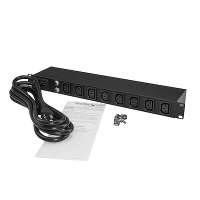 1U 8 Port Rack Mount PDU C13 Socket 16A - Rack PDUs | Server Rack Accessories | Canada