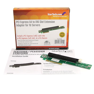 PCIe X4 to X16 Slot Extension Adapter - Slot Conversion & Slot ...