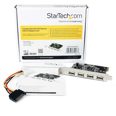 4 Independent Port PCIe USB Adapter Card - USB 2.0 Cards | Austria