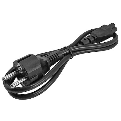 1m Laptop Stromkabel - CEE7 zu IEC320 C5 - Computer Stromkabel - Extern ...