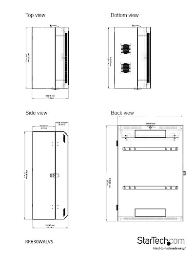 6U Wallmounted Vertical Server Cabinet - Server-Racks | Switzerland