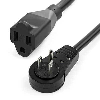 6ft Power Extension Cord - Rotating Plug - Computer Power Cables ...
