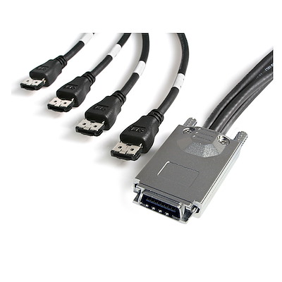 100cm SAS Cable - SFF-8470 to 4x eSATA - SAS Cables | Canada