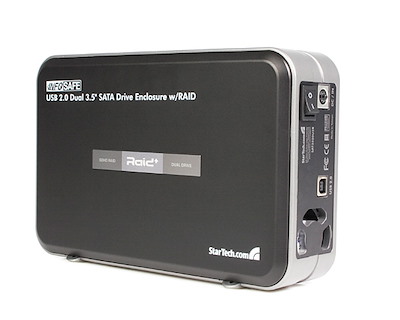3.5 USB Dual SATA Hard Drive Enclosure - External Drive Enclosures