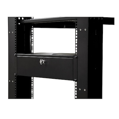 3U 9in Deep Locking Storage Drawer - Rack Shelves | Server Rack Accessories