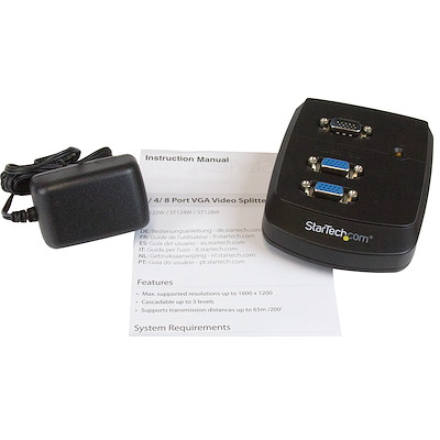 2 Port Wall Mount VGA Video Splitter - VGA Splitters | Spain