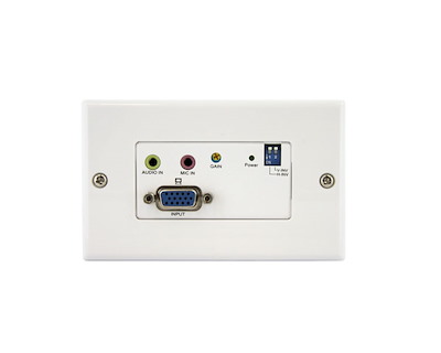 VGA Wall Plate Cat5 Video Extender Kit - VGA Extenders