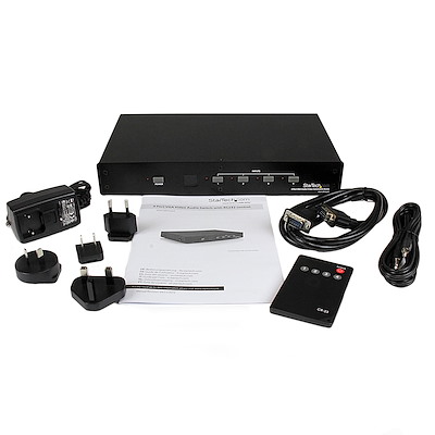 4 Port VGA Video Audio Switch with RS232 - Video Switchers | Spain