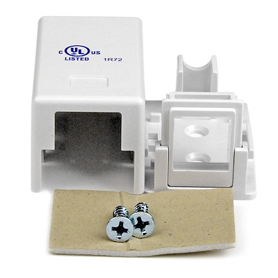 Single Cat 5e RJ45 Wall Jack White - Network Wall Jacks & Outlets | Canada