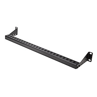 1U Rack Mountable Cable Lacing Bar w/Adjustable Depth, Cable Support ...