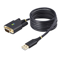 6.6ft (2m) USB to Serial Adapter Cable, COM Retention, Interchangeable ...