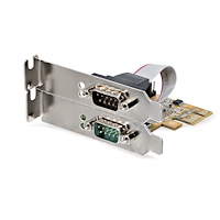 2-Port PCI Express Serial Interface Card, Dual Port PCIe to RS232 (DB9 ...