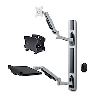 Wall Mount Workstation, VESA Mount For 32" Monitor (22lb/10kg), Fully ...