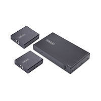 4-Port HDMI Extender and Splitter Over CAT6, 4K 60Hz, Up to 230ft (70m ...