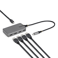 Hub USB-C 4 Ports, 5 Gbps, Alimenté par Bus, Hub USB-C vers 4 Ports USB ...