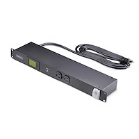8-Outlet Horizontal Rack Mount Metered PDU, 1U Server Power Strip w ...